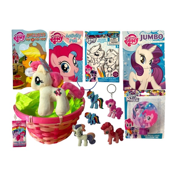 Handmade | Toys | My Little Pony Easter Basket Plush Horse Equestrian ...